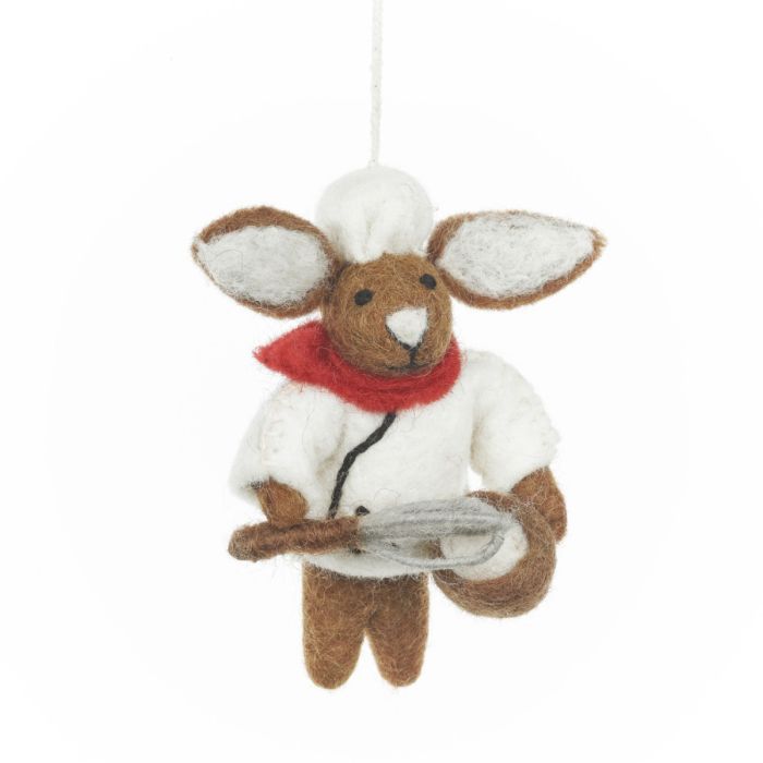 Handamde Felt Penny the Patisserie Chef Hanging Decoration | FeltSoGood